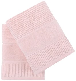 Sada 2 růžových bavlněných ručníků Foutastic Daniela, 50 x 90 cm