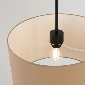 Sollux Lighting Závěsná lampa NEVIA béžová