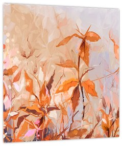 Obraz - Malované květiny (30x30 cm)
