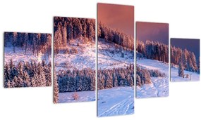Obraz zimní krajiny (125x70 cm)