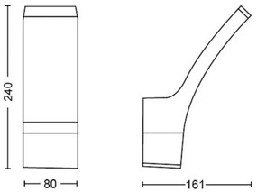 Philips - LED Venkovní nástěnné svítidlo SPLAY LED/3,8W/230V IP44