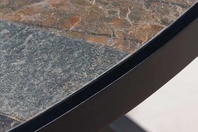 Kulatý jídelní stůl Quillon 140 cm přírodní kámen