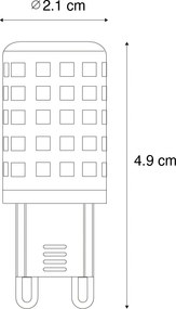 Sada 3 chytrých stmívatelných LED žárovek G9 2,5 W 250 lm 2700K-6500K včetně Zigbee Smart Hub