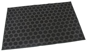 Gumová vstupní kartáčová rohož Circles - 60 x 40 x 0,7 cm