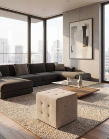 Taburet Toss s knoflíky 1-3 dny