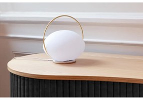 Bílá LED stmívatelná stolní lampa (výška 19 cm) Orbit – UMAGE