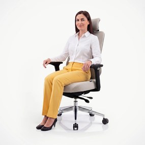 Ergonomická kancelářská židle světle béžová AXIS