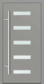 Hliníkové vchodové dveře FM Turen Premium P90 M11 šedá/bílá RAL9007/9016 Orientace dveří: Levé, otevírání dovnitř, Standardní rozměr dveří včetně rámu: 100 cm x 200 cm - vnější rozměr rámu
