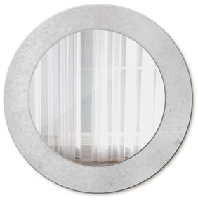 Kulaté dekorativní zrcadlo Betonová textura fi 50 cm