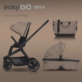 Kombinovaný kočárek EasyGo Reva 2v1 Golden Beige