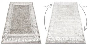 koberec MATEO 8033/944 Moderní řecký, vzor rámu strukturální šedá / velikost 200x290 cm | krásné koberce cz