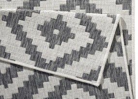 NORTHRUGS - Hanse Home koberce Kusový koberec Twin-Wendeteppiche 103132 grau creme – na ven i na doma Rozměry koberců: 200x290