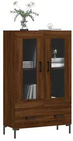 Skříň highboard hnědý dub 69,5 x 31 x 115 cm kompozitní dřevo - Default Title