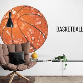 Fototapeta Geometrický Basketbalový Míč Omyvatelný vlies 254x184