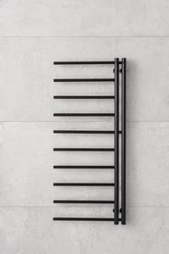 PMH Apollo L koupelnový radiátor 500 x 1140 mm černá lesk AP1B-L