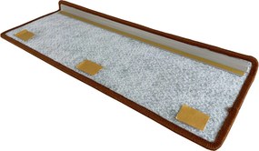 Vopi Nášlapy na schody Capri měděný obdélník, samolepící - 24x65 obdélník (rozměr včetně ohybu)