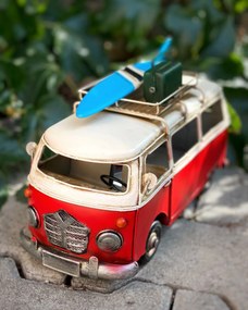 Plechový model Retro autobus se surfem