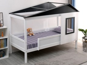 Kinderbett Tessa – bílá/šedá