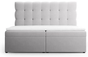 Světle šedá boxspring postel s úložným prostorem 160x200 cm Bali – Cosmopolitan Design