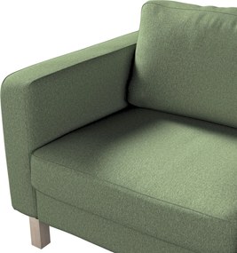 Potah na pohovku IKEA  Karlstad 2-místná, nerozkládací, krátký barva zelená látka pletený vzor