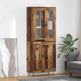Vysoký bufet Staré dřevo 69,5 x 34 x 90 cm Kompozitní dřevo 3402699