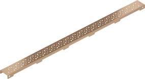 Mexen Flat M12 krytka pro liniový odtok 100 cm, kartáčovaná měď - 1C21100