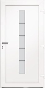 vidaXL Vchodové dveře hliník a PVC 100 x 210 cm [3056813] Barva: antracitová