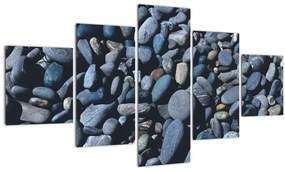 Obraz plážových oblázků (125x70 cm)