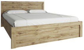 Manželská postel 160 cm Deloris (dub navarra) (bez roštu a matrace). 1052888