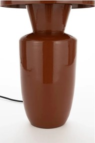 Kovová stolní lampa v terakotové barvě s kovovým stínidlem (výška 42 cm) Classy – Zuiver