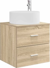 Sada koupelnového nábytku 3 ks Dub sonoma 49,5 x 44,5 x 65,5 cm 3405957