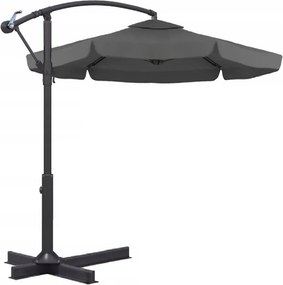Zahradní skládací slunečník ARCADIA 300 cm, šedý