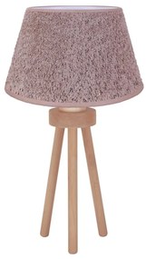 Duolla Duolla - Stolní lampa BOUCLE 1xE27/15W/230V hnědá/dřevo DU601436