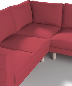 Potah na pohovku IKEA Norsborg rohová 4-místná barva červená látka pletený vzor