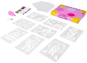 JOKO Kreativní výtvarná sada – růžová, s pumpičkou, fixy a šablonami