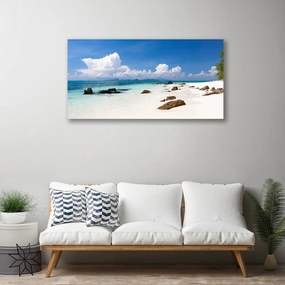 Obraz na plátně Pláž Kameny Krajina 120x60 cm