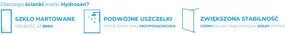 BPS-koupelny Sprchová zástěna Walk-in HYD-WI07 130 černá - bez vaničky