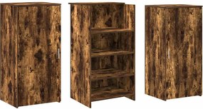Recepční stůl kouřový dub 155x50x103,5 cm kompozitní dřevo 3324200