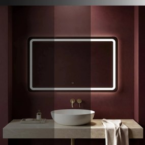 Tutumi Zrcadlo 100x60 cm s regulovatelným LED osvětlením HOM-01524