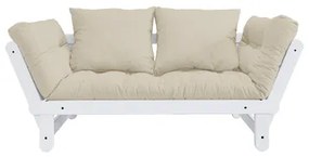 sofa BEAT by Karup - 73*162 cm white (bílá) + futon beige 747