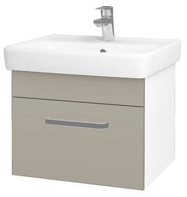 Dřevojas Koupelnová skříň Q UNO SZZ 55 Varianta: N01 Bílá lesk / Úchytka T02 / N08 Cosmo
