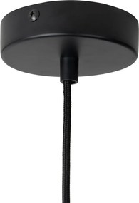 Žluté kovové závěsné svítidlo ø 12 cm Rayado Retro – Leitmotiv