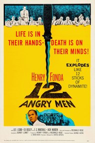 Obrazová reprodukce 12 Angry Men (Vintage Cinema / Retro Movie Theatre Poster / Iconic Film Advert), (26.7 x 40 cm)