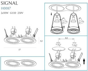 Maxlight H0087 SIGNAL II Zápustné svítidlo, černé