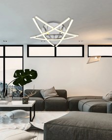 Toolight - Moderní stropní LED svítilna APP399-C, chrom, OSW-06915