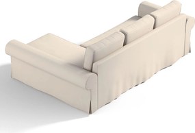 Potah na pohovku IKEA Backabro rozkládací se šezlongem barva béžová látka pletený vzor