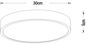 Lucide 79185/30/30 - LED Stm. stropní svítidlo UNAR LED/18W/230V černá
