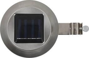 Zahradní solární lampy 12 ks LED kulaté 12 cm bílé 277135