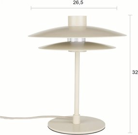 Béžová kovová stolní lampa (výška 32 cm) Wubbo – White Label