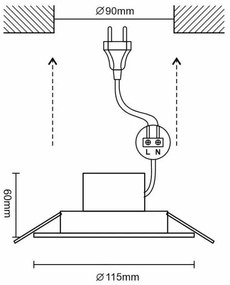 LED Stmívatelné koupelnové svítidlo LED/10W/230V 3000K-6500K Wi-Fi Tuya IP44